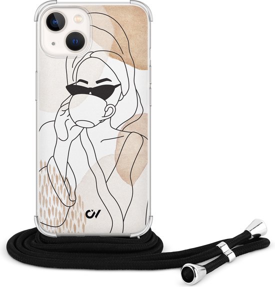Casevibes - Telefoonhoesje met koord - Geschikt voor Apple iPhone 13 ...