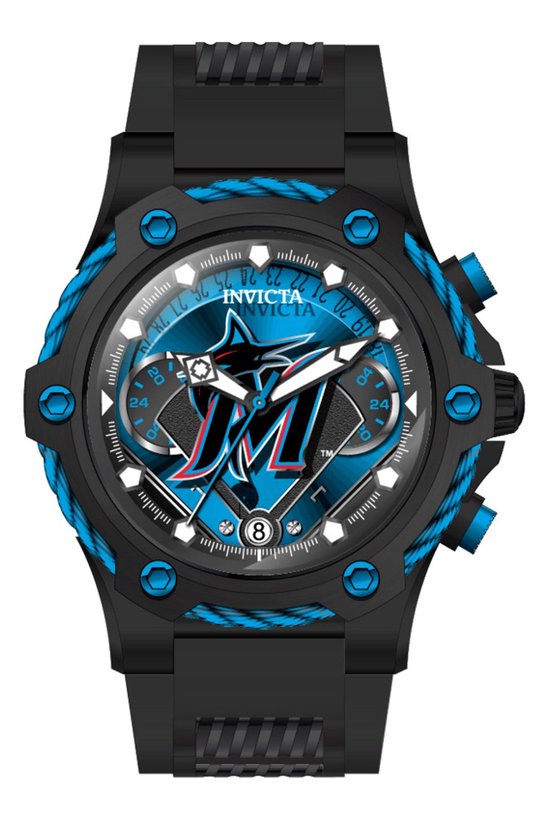 Invicta MLB - Miami Marlins 43528 Quartz horloge - 40mm | bol.com