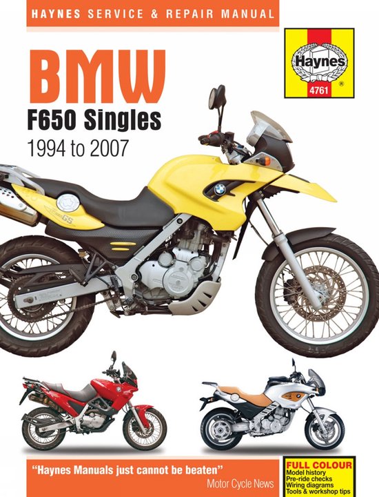 BMW F650 Singles 94-07 - Funduro, GS, Dakar, Strada modellen 650GS ...