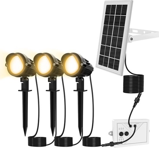 Solar LED tuinverlichting spotjes IP66 Waterdichte buitenverlichting ...
