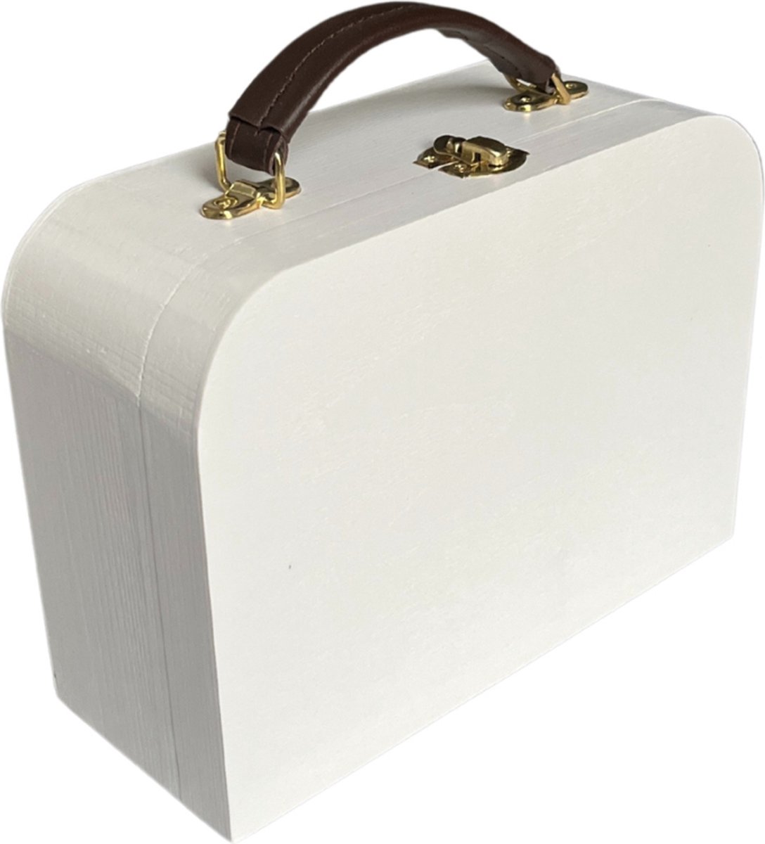 Houten Koffertje Grenen met handvat cm - Logeerkoffer - Kartonnen ...