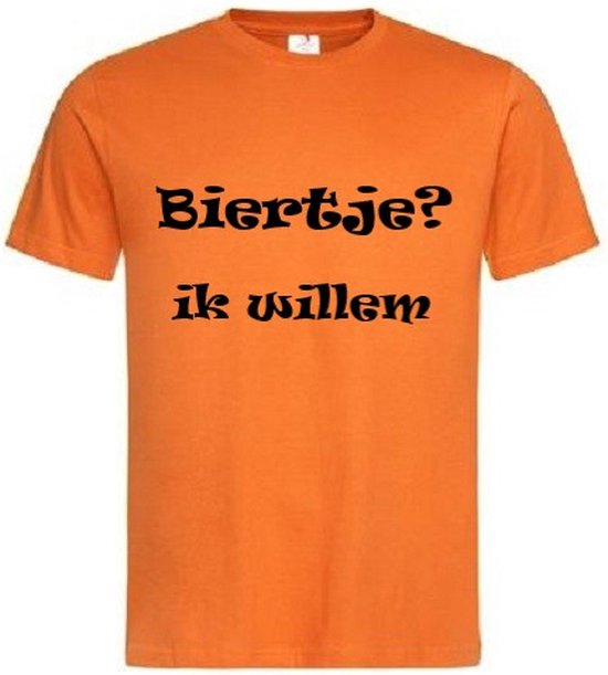 Grappig T-shirt - ik willem - koningsdag - biertje - wijntje - feestje ...