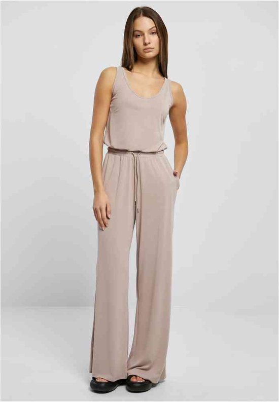 Urban Classics - Long Sleeveless Modal Jumpsuit - 5XL - Roze | bol