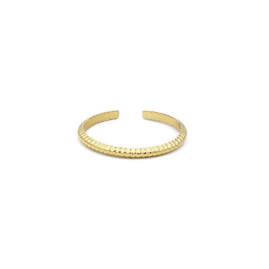 Mint15 Verstelbare ring 'Braided' - Goud RVS/Stainless Steel | bol