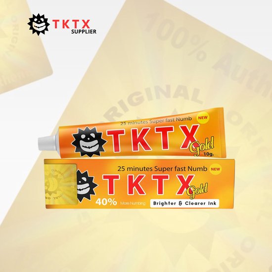 TKTXSUPPLIER - TKTX GOLD - GOLD 40% - Crème anesthésiante - Pommade de tatouage -... | bol.com