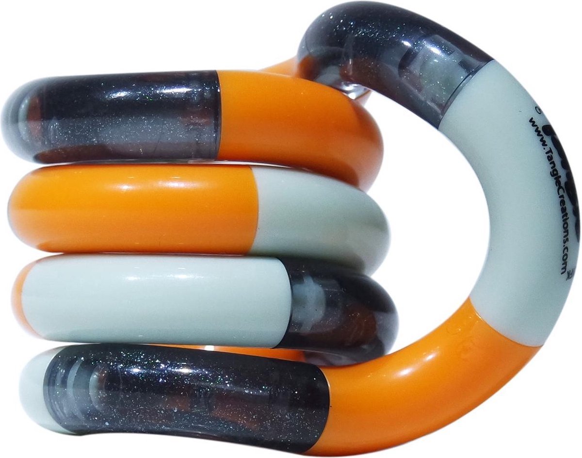 Tangle Junior Classic - Oranje/Grijs - The Original Fidget Toy | bol.com