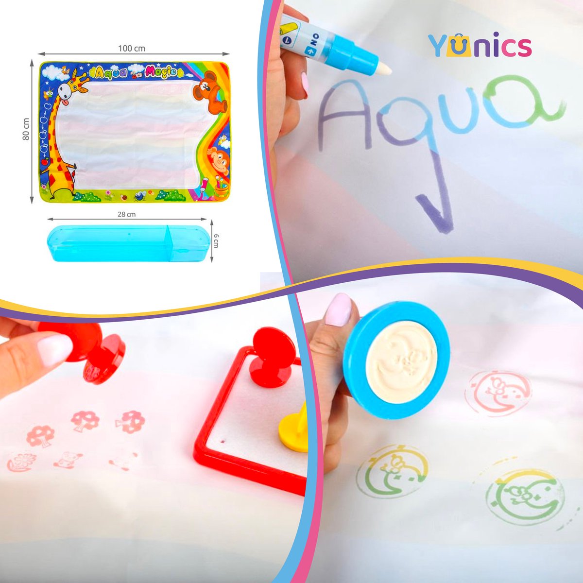 YUNICS® Water Tekenmat - Inclusief Accessoires - Aqua Doodle ...