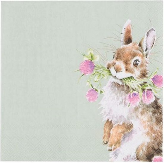40 Servetten Wrendale designs - clover | bol