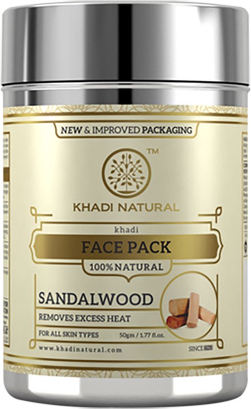 Khadi Natural - Sandalwood - Face Pack - 50g | bol.com