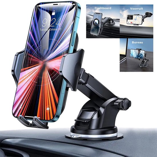 Calle Ocho® Telefoonhouders Auto met Extra Sterke Zuignap - Voor Raam ...