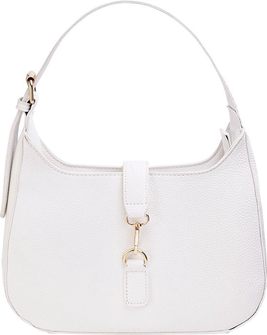 Witte handtas met gouden sluiting | bol.com