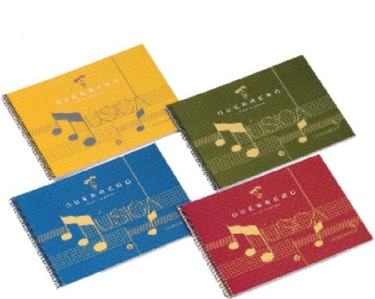 20 x Muziekblok / Muziek boekje met notenbalken, binding: spiraal, A5 ...
