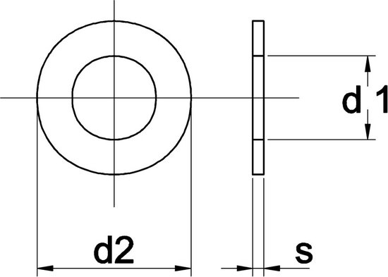 Sluitring rvs a4 m16 din125a ( a 100 st ) | bol