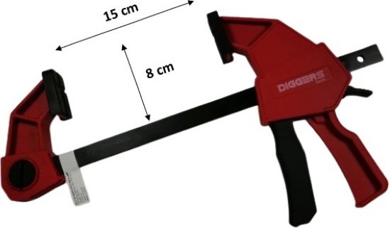 Diggers - Snelspanklem - Lijmklem Professioneel - 80 x 150 mm ...