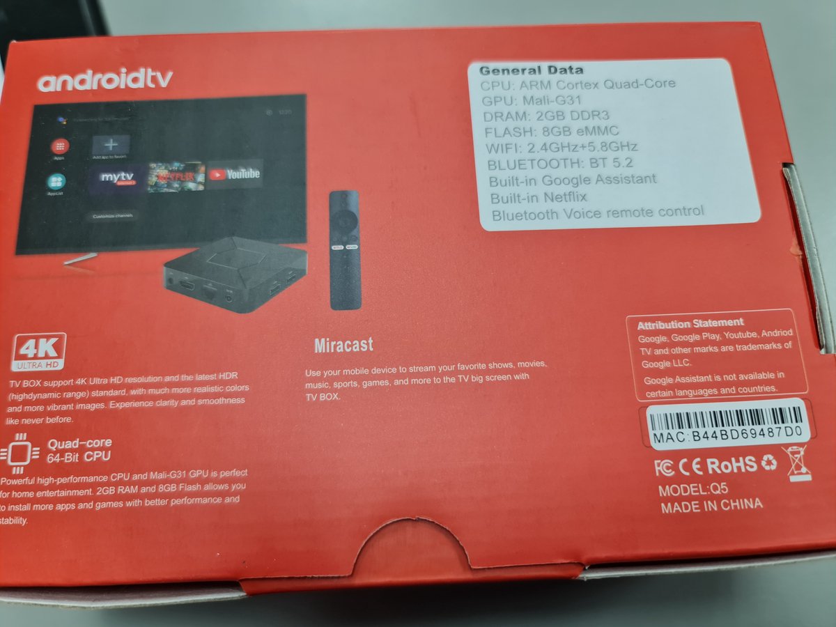 Viatel Xcruiser mytv Android 10 smart tv box streaming H313 2gb 8gb Q5 set top tv... | bol.com