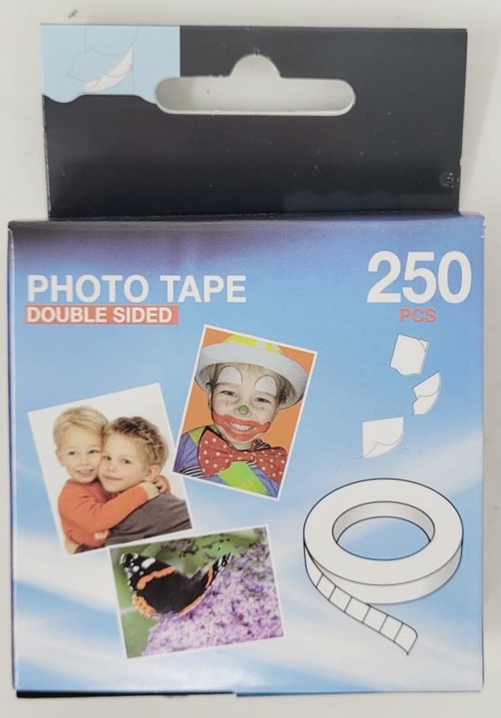 FOTO TAPE DUBBELZIJDIG - 250 STUKS - PHOTO TAPE - DOUBLE SIDED | bol.com