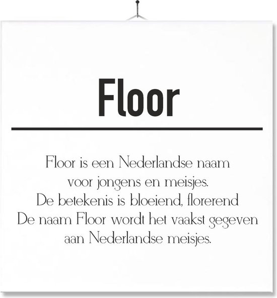 Tegel Met Opdruk | Betekenis | Kado | Cadeau | Met Naam - Floor | bol.com Tegel Met Opdruk | Betekenis | Kado | Cadeau | Met Naam - Floor | bol.com