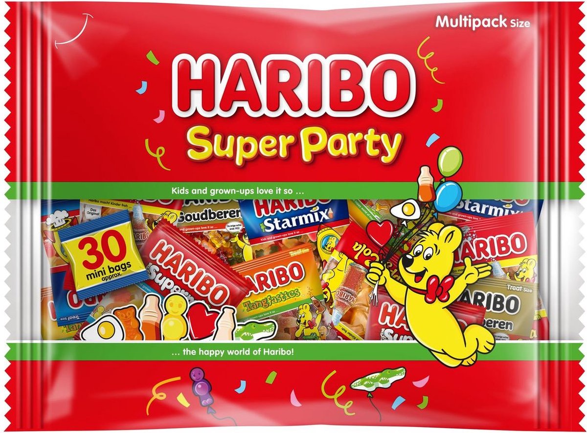 Haribo Mega Party Zak 480 GR | bol.com