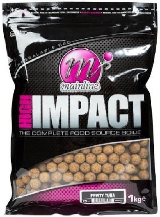 Mainline Boilie High Impact Boilies 20mm Fruity Tuna | bol.com
