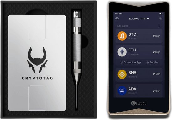 Ellipal Titan Bundel + Cryptotag Zeus Starter Kit - Hardware Wallet ...