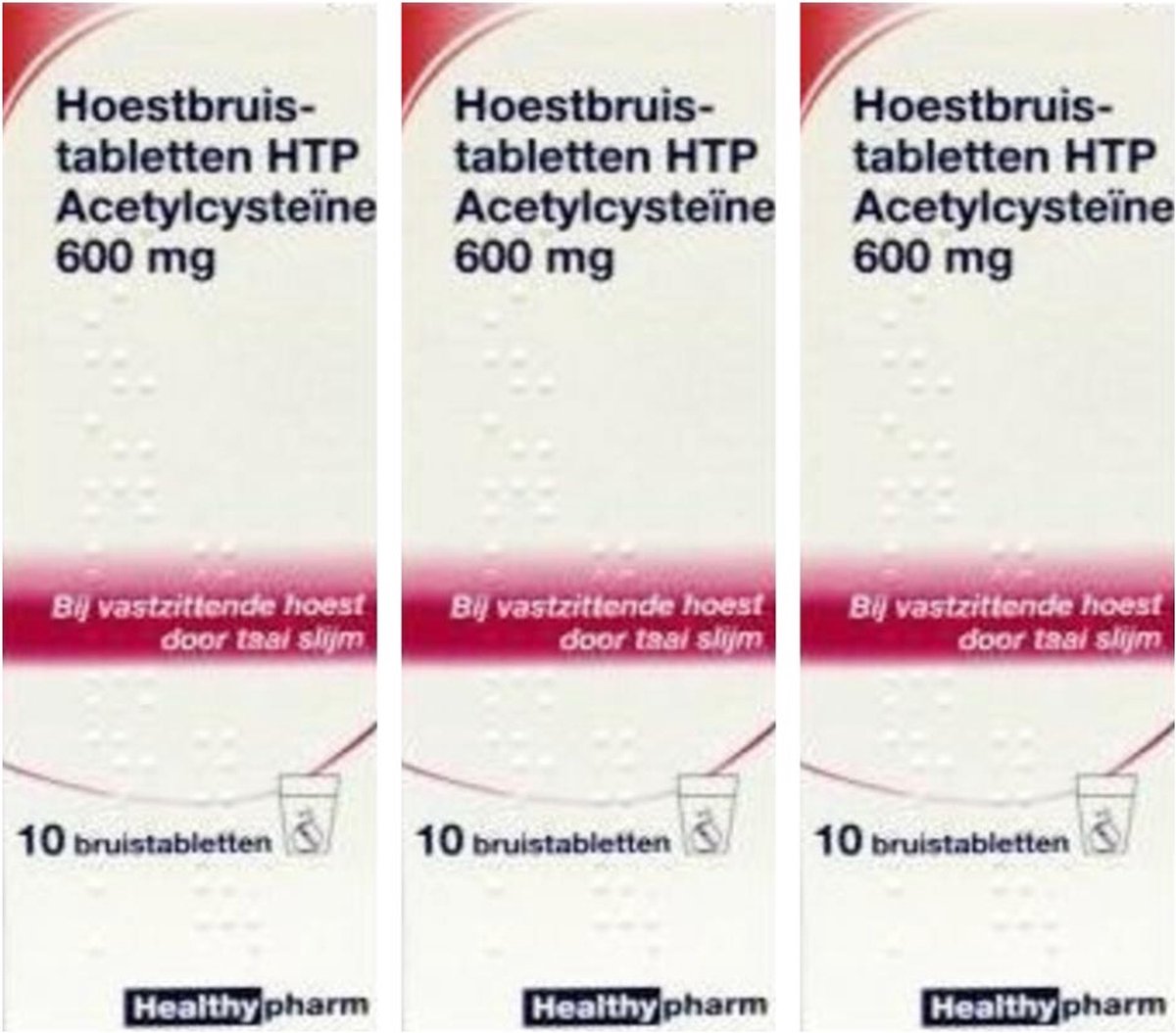 Healthypharm Acetylcysteine 600mg - 3 x 10 bruistabletten | bol