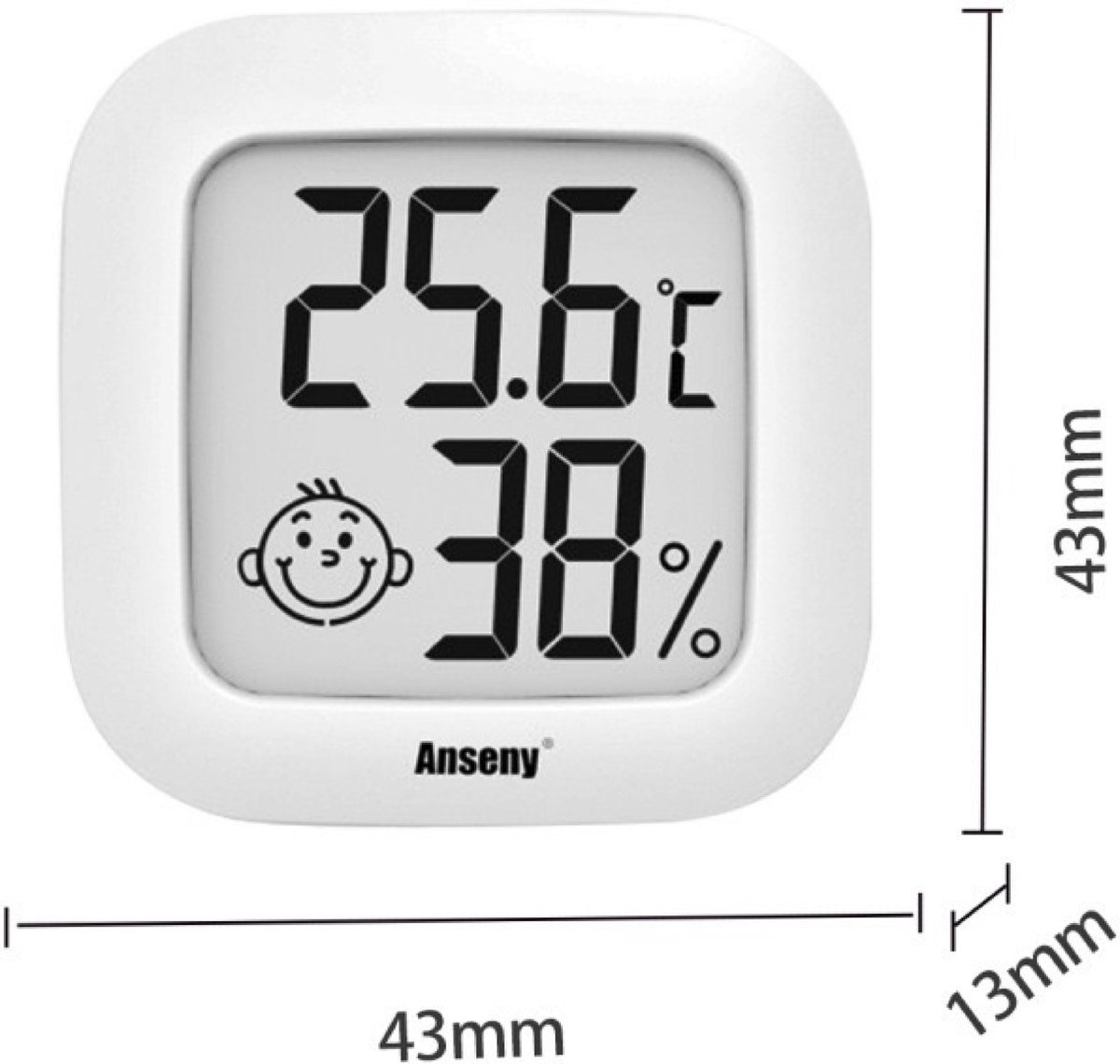 Thermo Hygrometer Thermometer - Luchtvochtigheidsmeter - Digitale ...