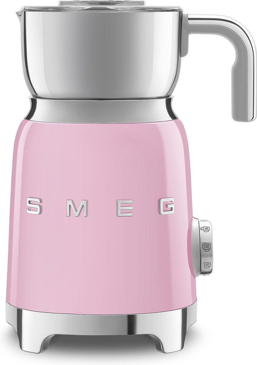 SMEG MFF01PKEU - Melkopschuimer - Roze - 6 functies | bol