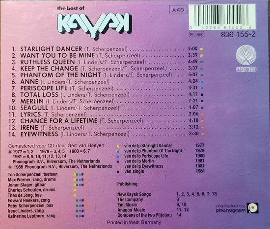 Best Of Kayak, Kayak | Muziek | bol