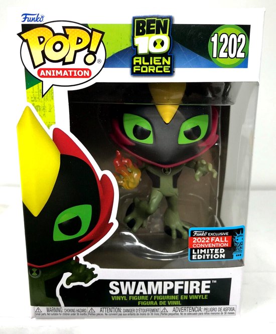 Funko Pop! Ben 10 Alien Force - Swampfire 2022 Fall Convention Exclusive #1202 | bol