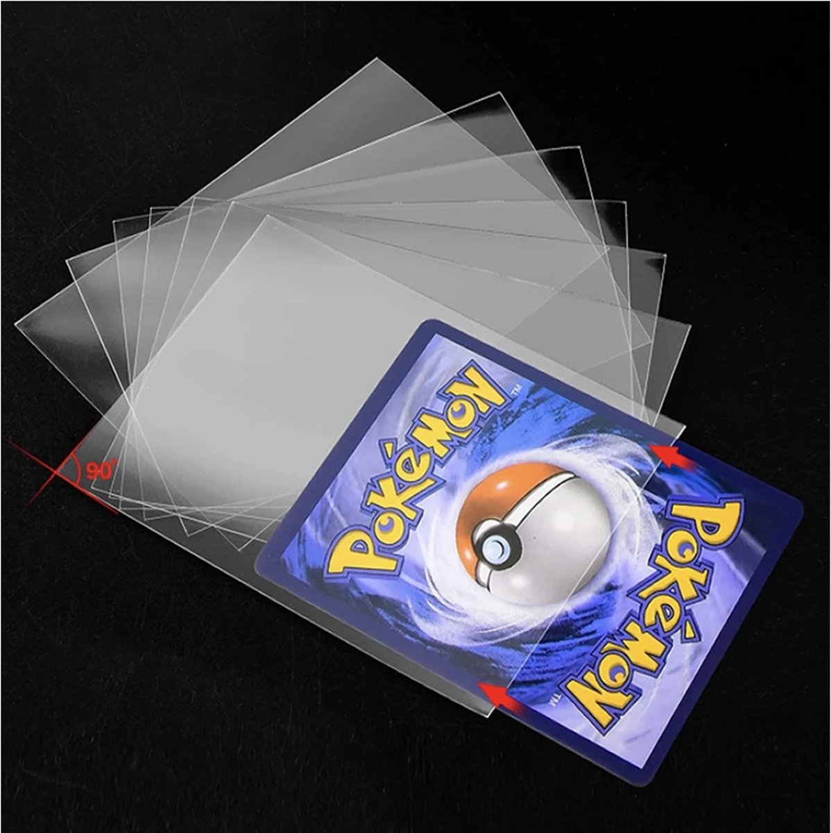 Sleeves voor Pokémon kaarten - flexibele transparante hoesjes voor ...