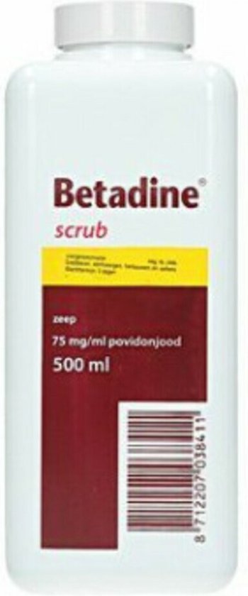 3x Betadine Scrub 500 ml | bol