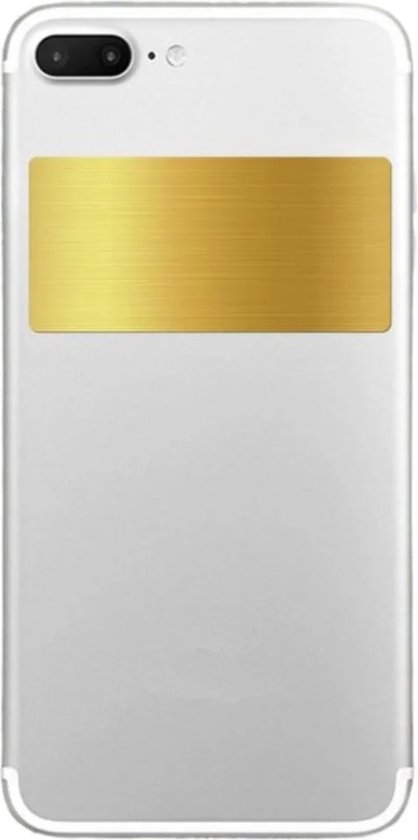 2 x Anti Straling Sticker Rechthoekig - Goud - Geschikt Voor iPhone ...