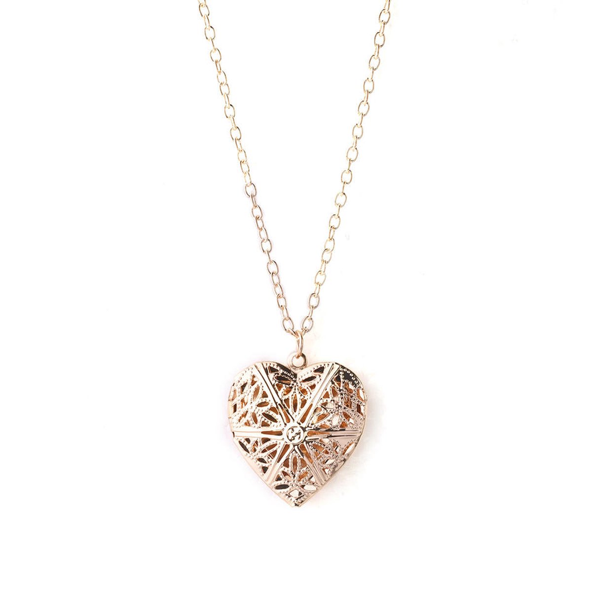 Lumici® | Hollow Heart Medallion - Hart Medallion Open - Hartjes ...
