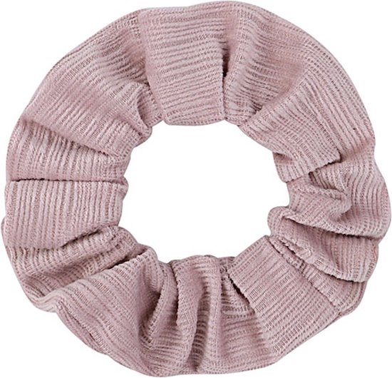 Luxe scrunchie - Beige, bruin - Zacht voor je haar | bol