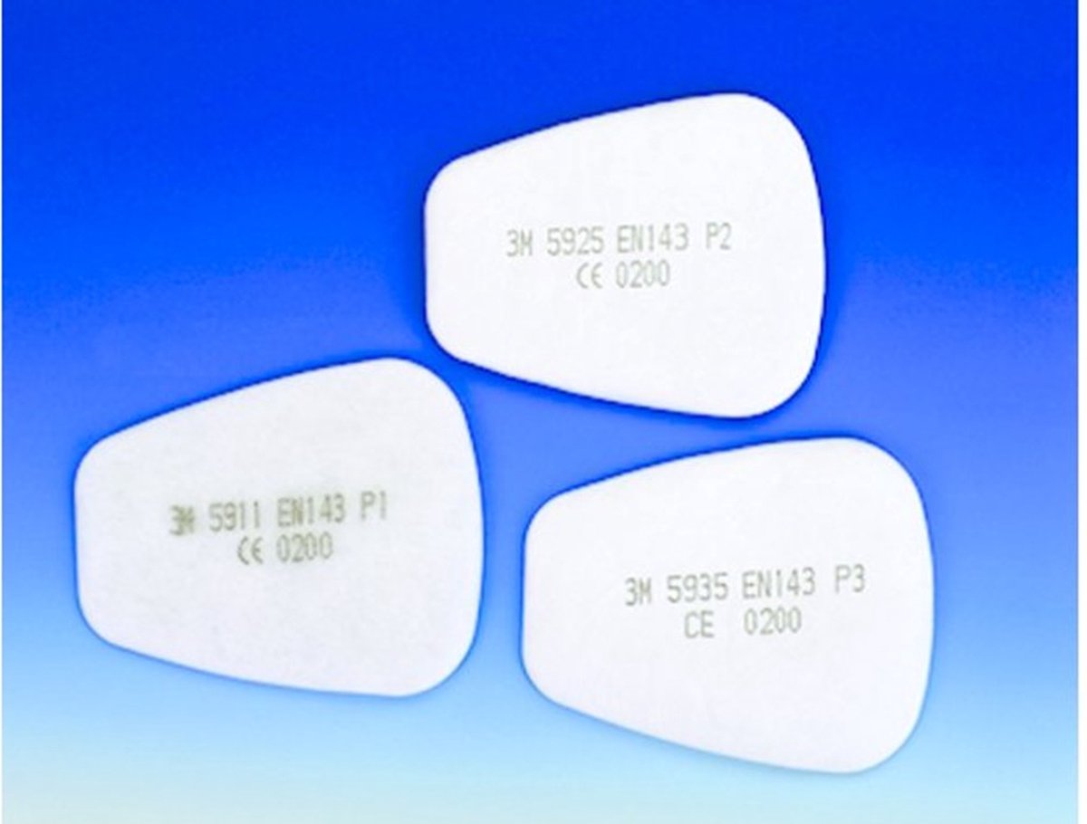 3M Stoffilter P3R type 5935, te comb met 6000 serie gasfilters, 3M, a 2 ...