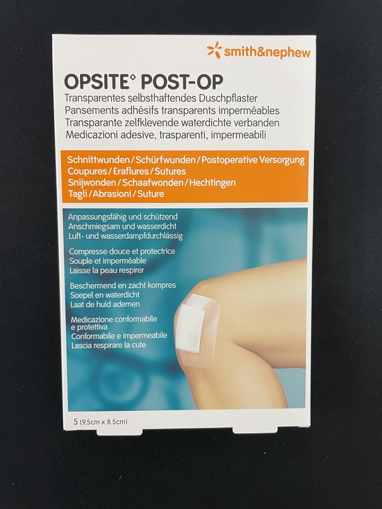 Opsite Post-OP Smith & Nephew 9,5 x 8,5 cm - 1 x 5 stuks | bol.com