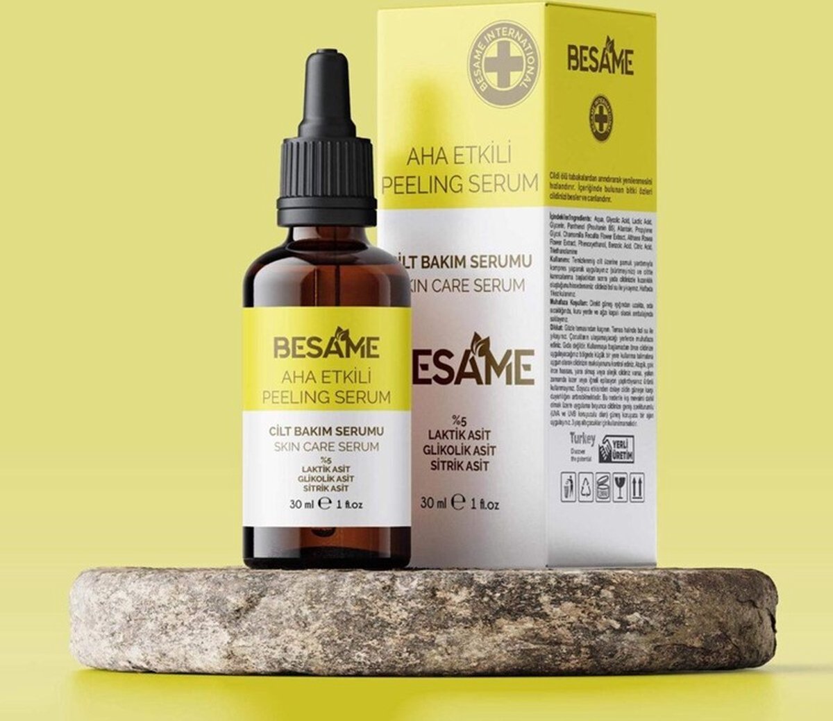 Besame AHA Effectief Peeling Serum - Dode Huidcellen Reiniger- 30 ml ...