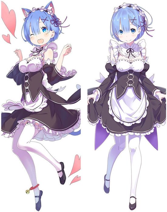 Rem Re Zero Anime Body Pillow Waifu Hoes Dakimakura Kussen Case 183 ...