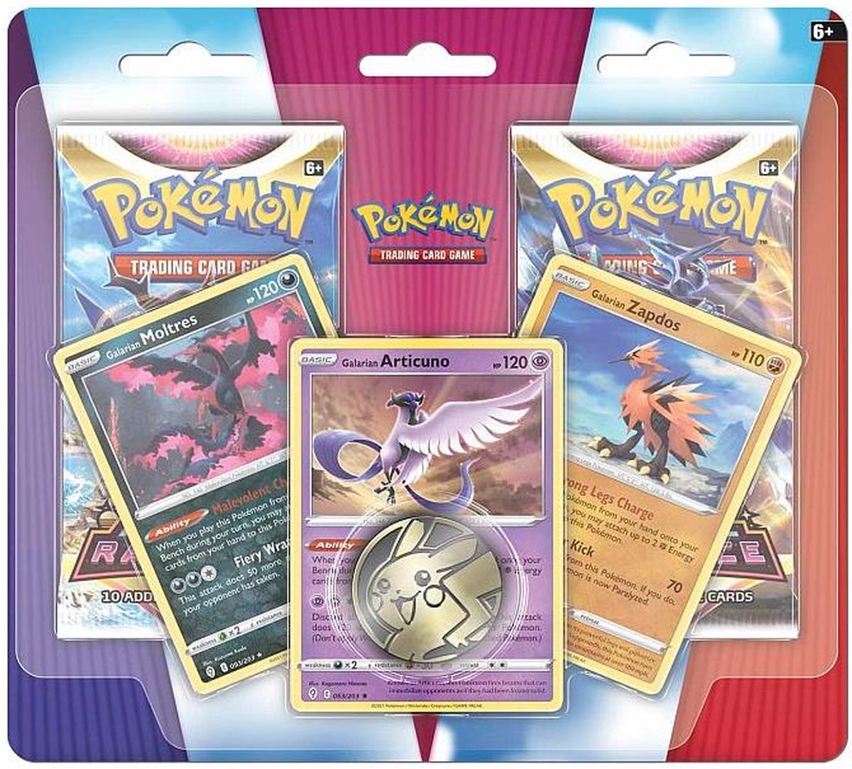 Pokémon TCG 2-pack blister- Astral Radiance - Galarian Zapdos Moltres ...