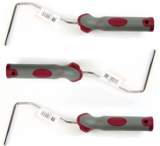 Muur verfroller beugel / verfbeugel softgrip voor 10 cm roller | bol