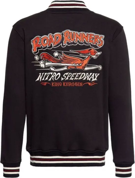 King Kerosin College Jas Roadrunner Zwart | bol