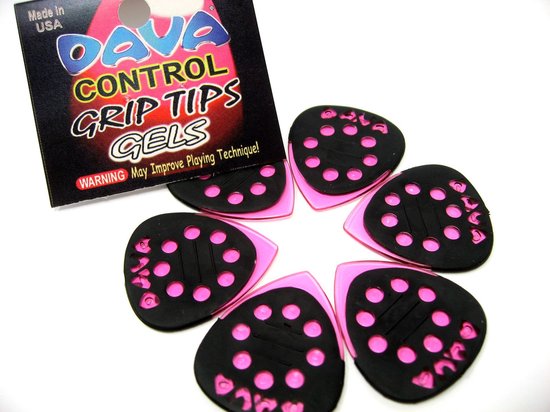 Dava - Grip Tip Pick Gel - Plectrum - 6-pack | bol