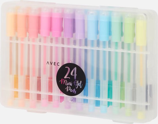 Avec Mini Gelpennen - Gel pennen Mini - 24 pieces | bol