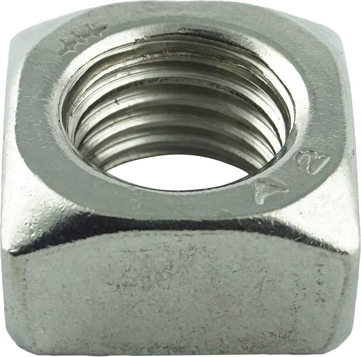 (24 STUKS) M6 VIERKANTMOER SW10 HOOG MODEL (RVS-A2) (AISI 304) DIN 557 ...