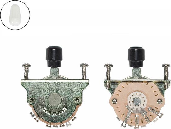 lever switch, 3-way, vintage strat/tele, bolts and caps included | bol