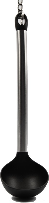 Keukengerei soeplepel 32cm RVS met zachte kunststof | bol