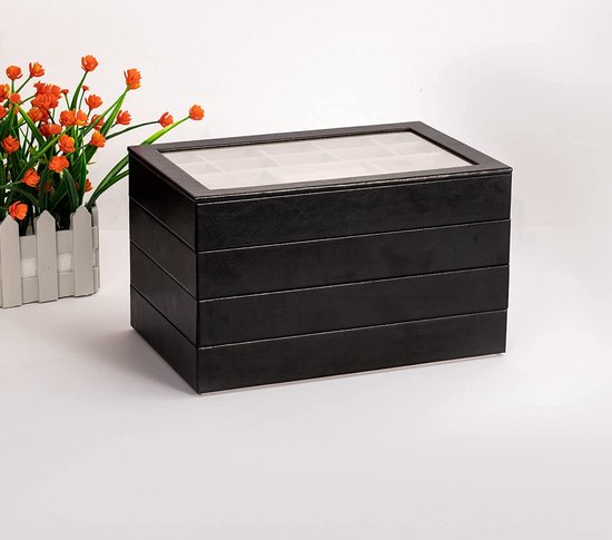 Stapelbaar sieradendienblad, sieradenschatpan, opberglade, opslag ...