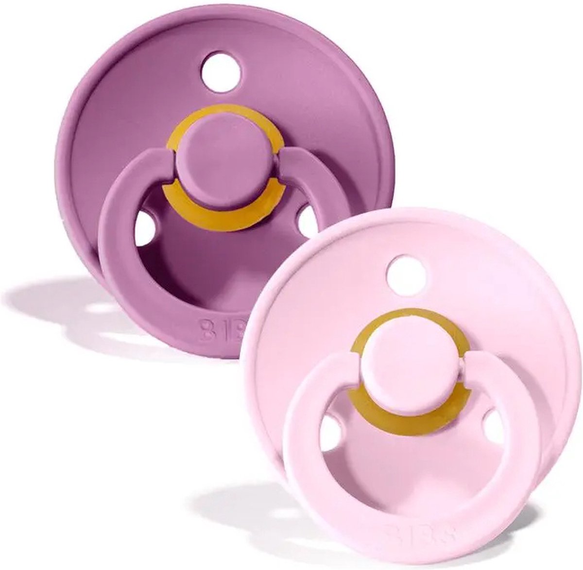 BiBS - Colour Pacifier - Stage 1 Fopspeen - 2 stuks - Lavender / Baby ...