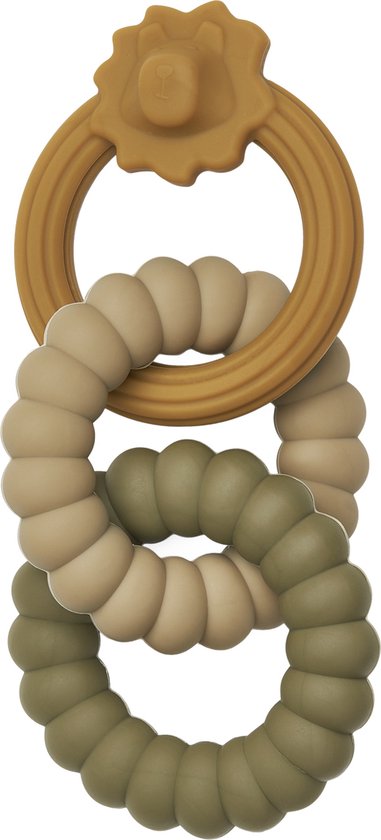 Liewood Gilbert Lion Bijtring Golden Caramel Multi Mix | bol.com