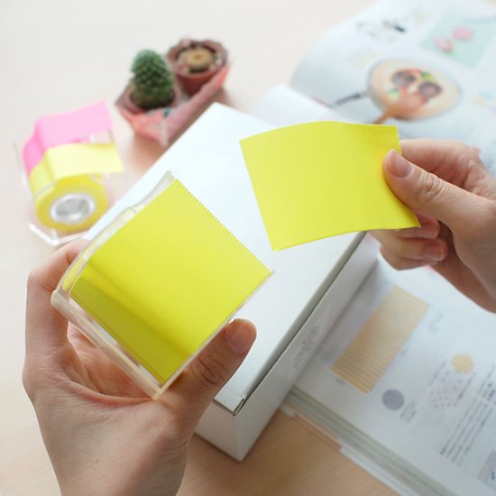 Stick'n Roll Note - 50 mm x 10 m - Pastel Geel - Sticky Notes | bol